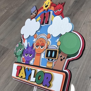 Sprunki Cake Topper: Custom Birthday Party Decoration - Etsy