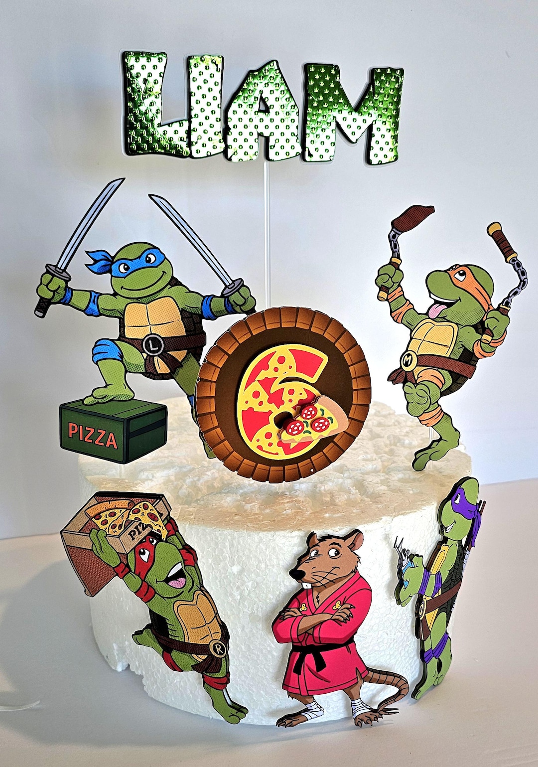 Teenage Mutant Ninja Turtle Cake Topper: Handmade Ninja Party ...