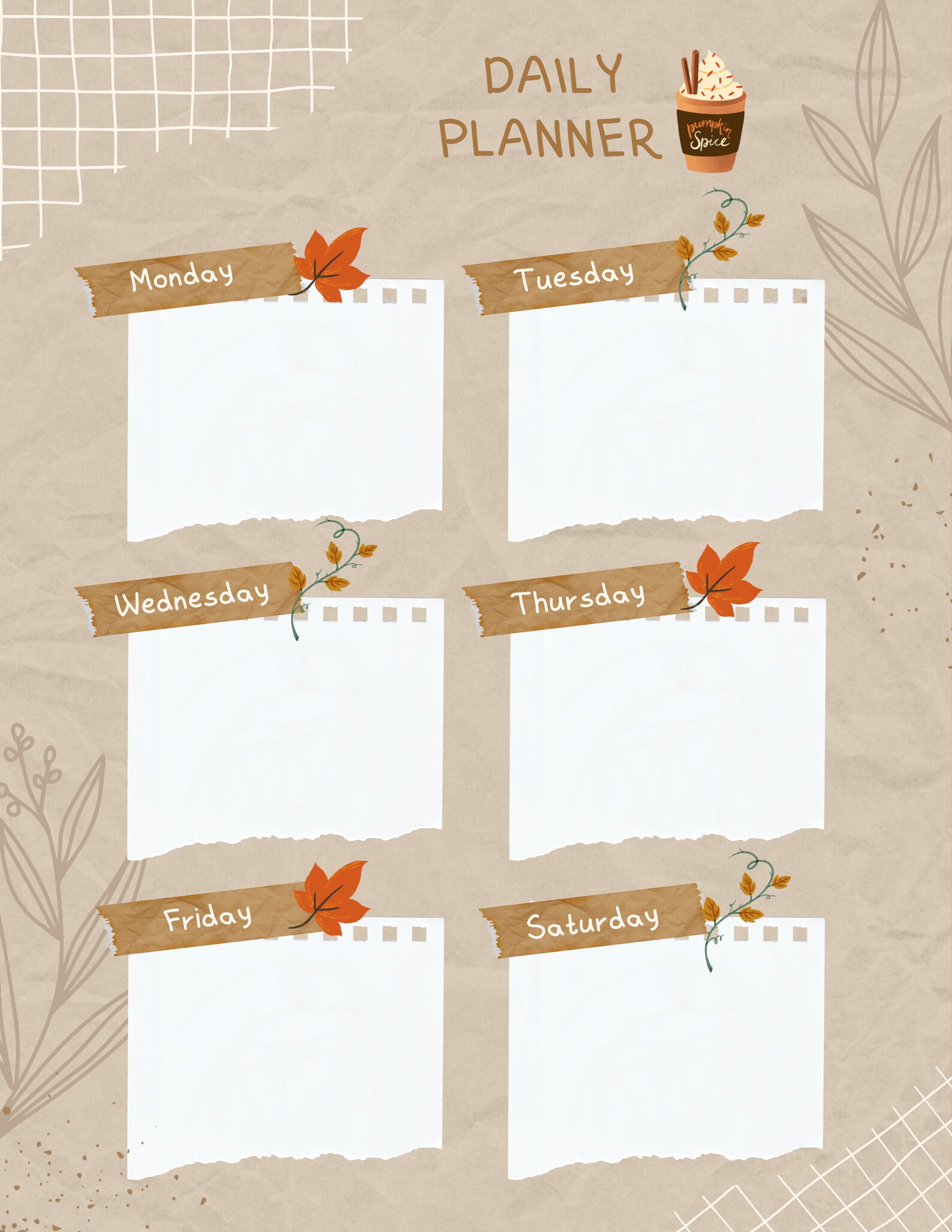 Digital Print, Weekly Planner - Etsy