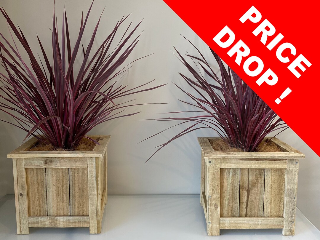 Rustic Hand Crafted Wooden Planter Box - Etsy