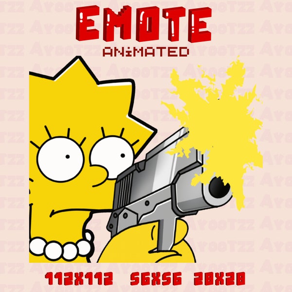Lisa Simpson Emote - Etsy Canada