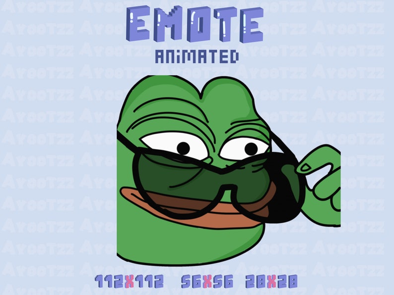 ANIMATED Pepe the Frog With Glasses Emotes | Twitch | Discord | Youtube ...