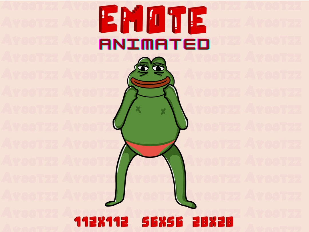 ANIMATED Pepe the Frog | Twitch | Discord | Youtube | Funny Emotes ...