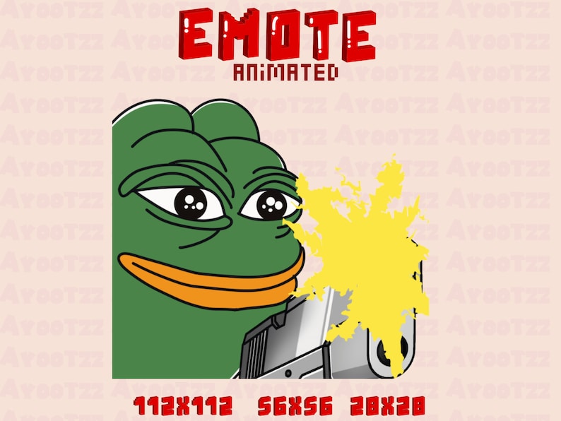 Animated Pepe the Frog Emote: Twitch, Discord, Youtube (digital ...