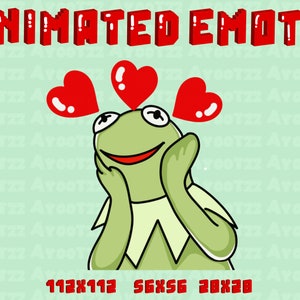 ANIMATED Kermit the Frog Heart Emotes | Twitch | Discord | Youtube ...