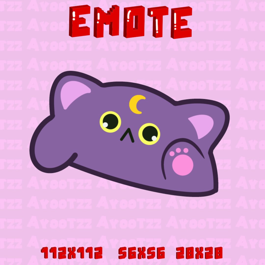 Cute Celestial Cat Bongo | Twitch | Discord | Youtube | Funny Emotes ...