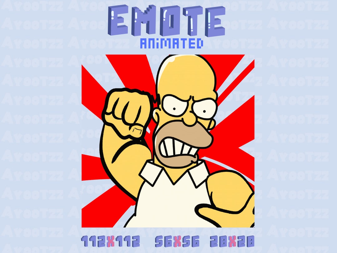 ANIMATED Funny Meme Emote Homer Simpson | Twitch | Discord | Youtube ...