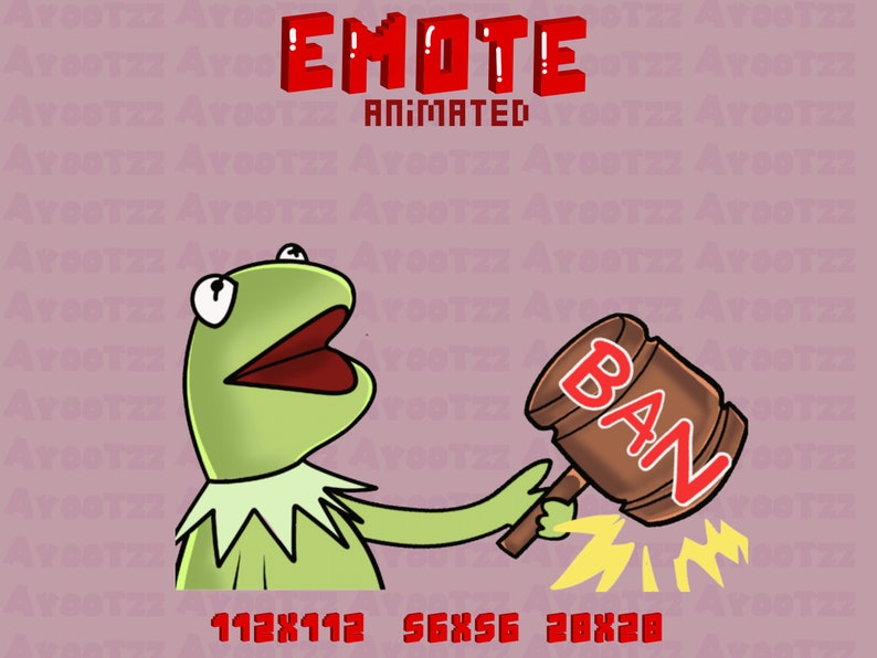 ANIMATED Kermit the Frog Ban Twerk Emotes | Twitch | Discord | Youtube ...