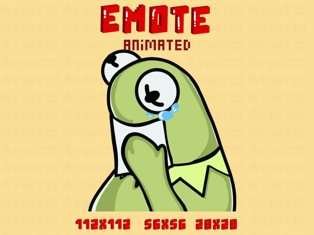ANIMATED Kermit the Frog Crying Emotes | Twitch | Discord | Youtube ...