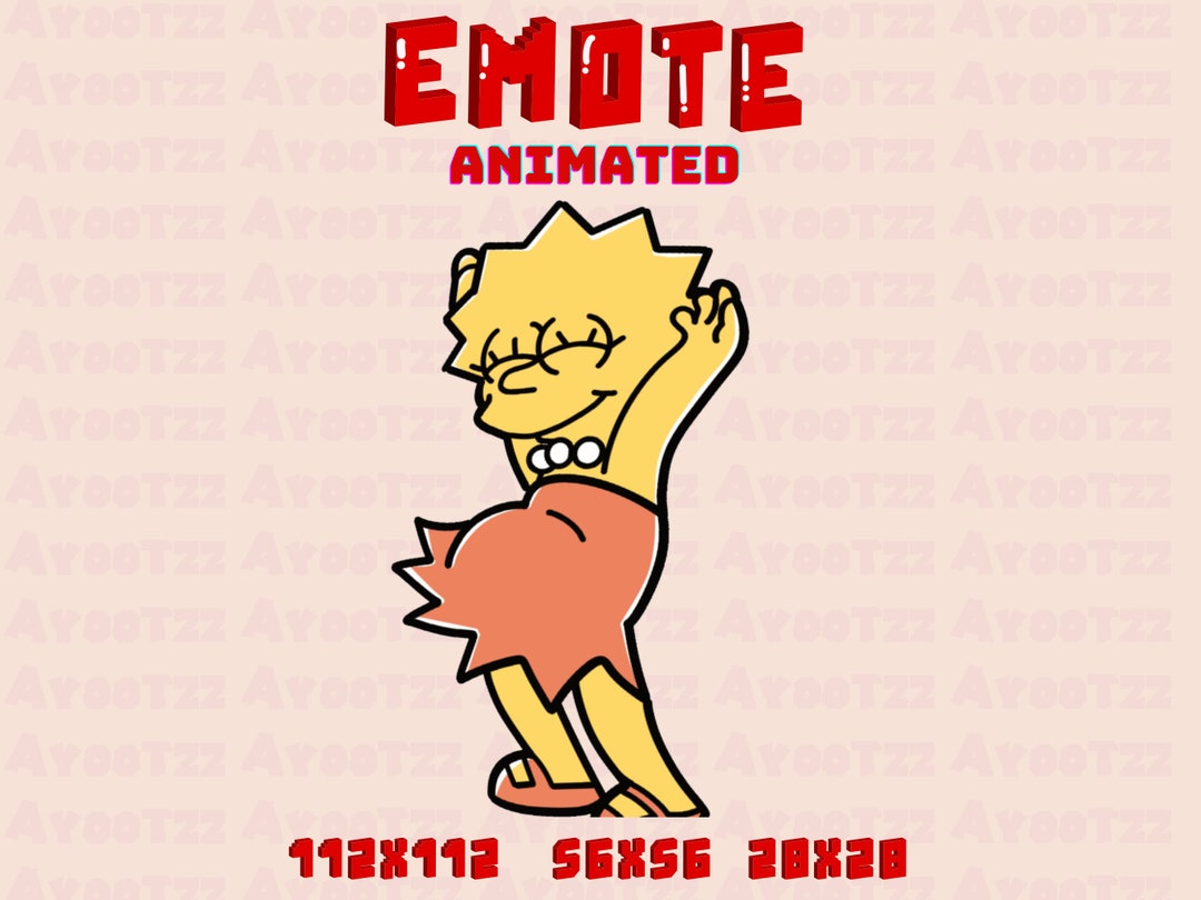 ANIMATED Funny Lisa Simpson Dancing Emote | Twitch | Discord | Youtube ...