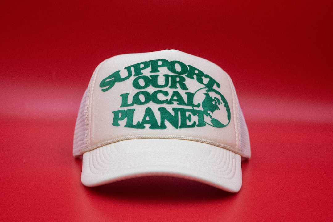Support Our Local Planet Trendy Trucker Hat, Adjustable Fit - Etsy