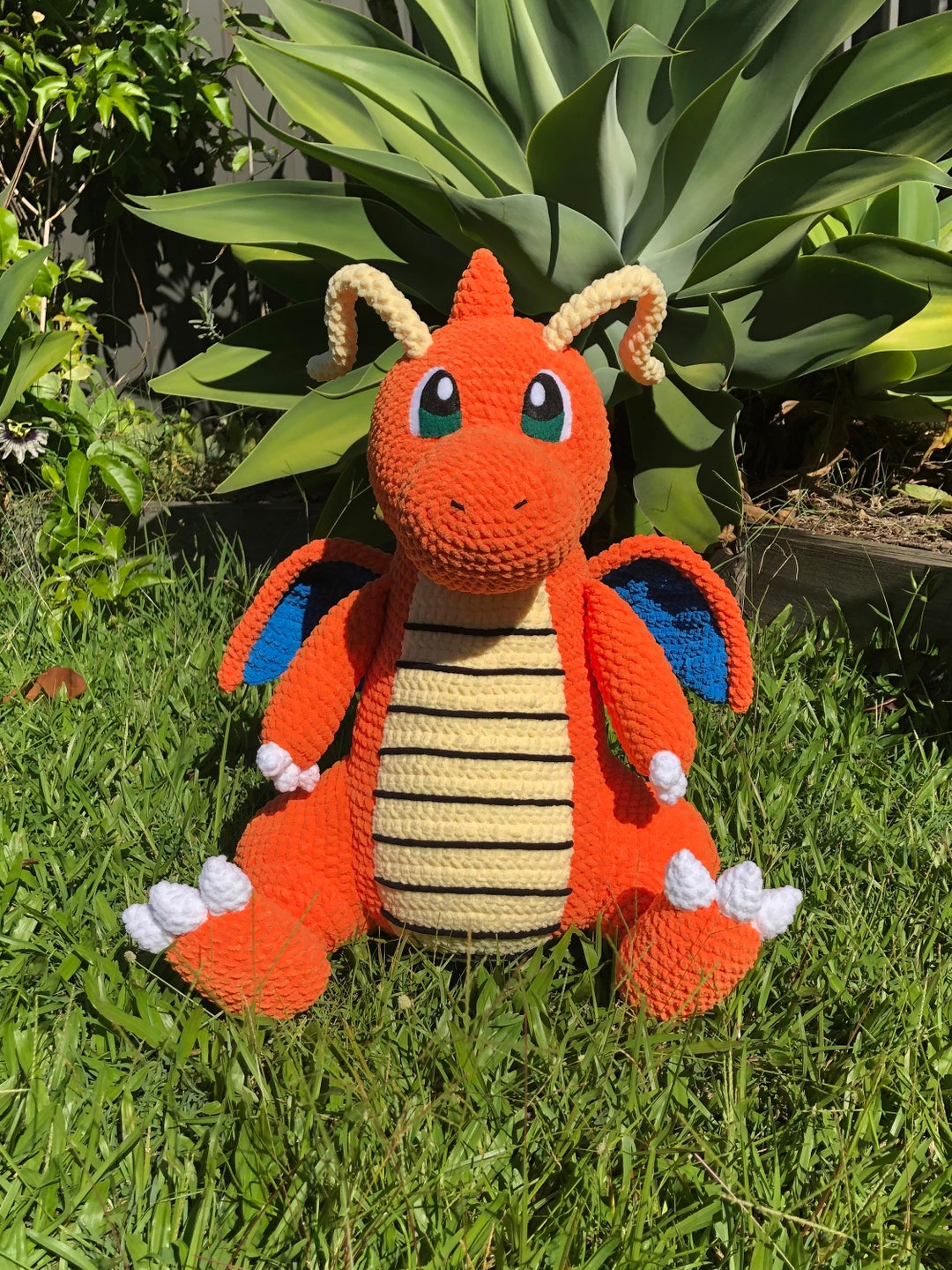 Crochet Jumbo Dragonite Pokémon Amigurumi Gift Ready to Ship - Etsy