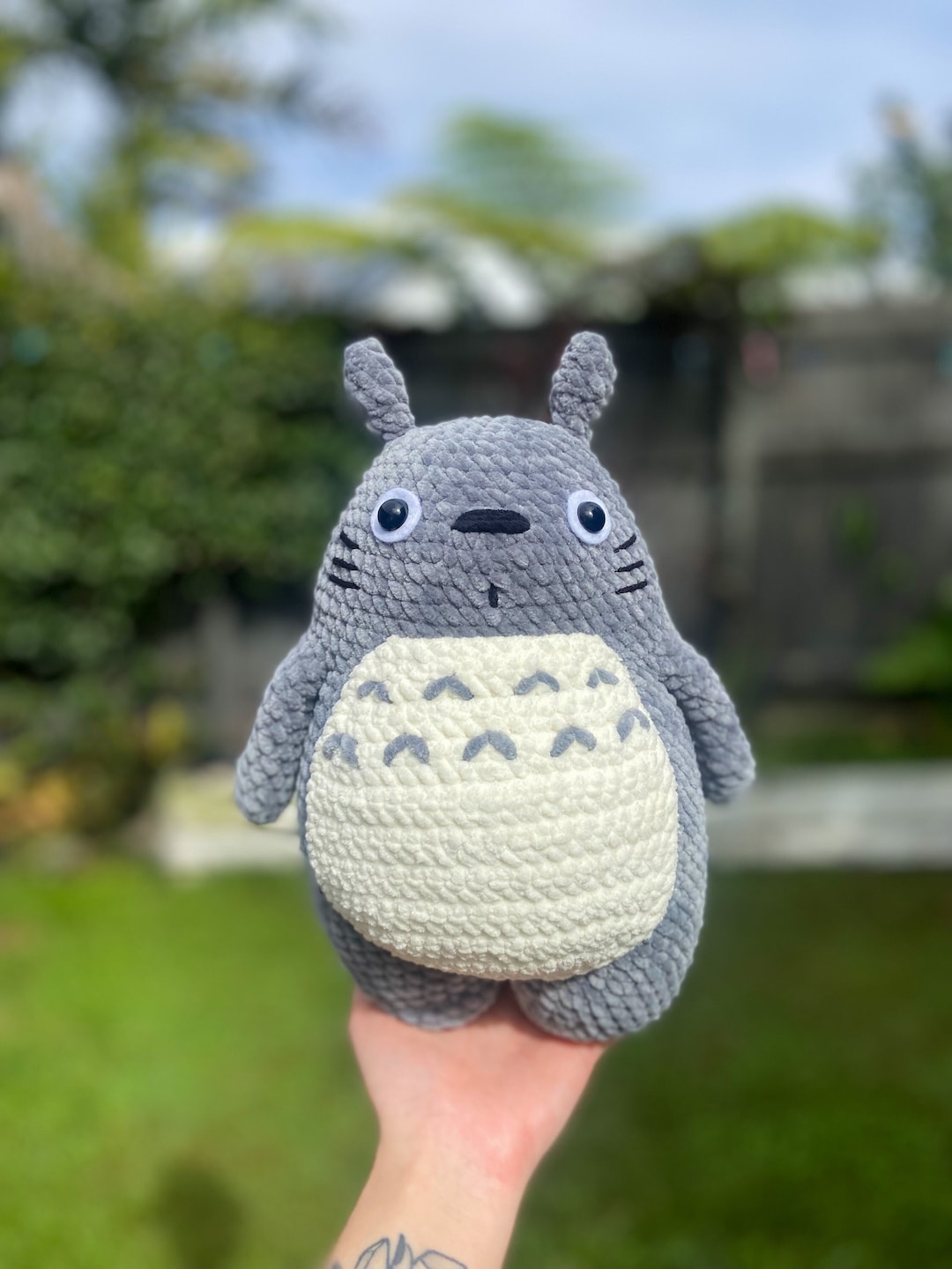 Crochet Totoro Plush My Neighbour Totoro Amigurumi Ready to Ship - Etsy