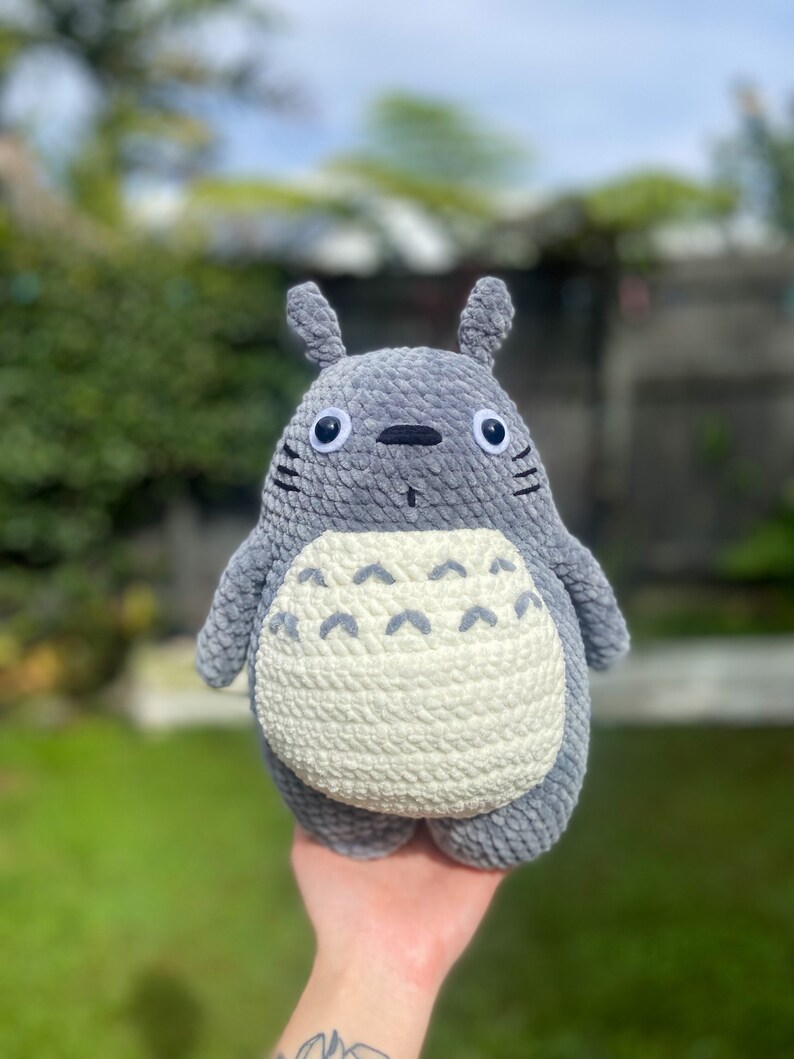 Crochet Totoro Plush My Neighbour Totoro Amigurumi Ready to Ship - Etsy