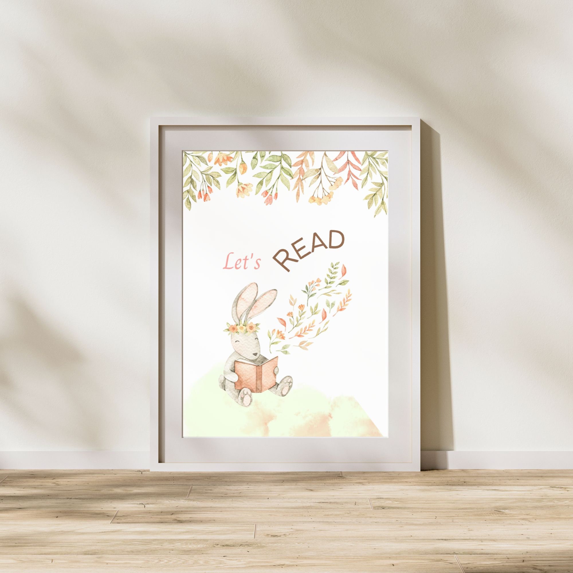 Let's Read Print, Let's Read Classroom Poster, Let's Read Wall Decor ...