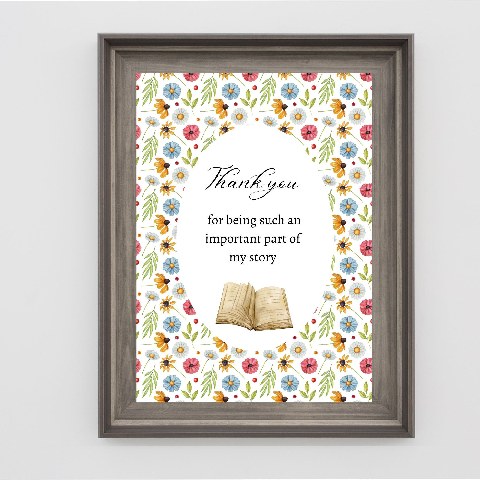 Thank You for Being Such an Important Part of My Story Gift, Thank You ...