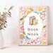 Book Nook Sign Printable, Reading Corner Print, Library Reading Corner ...