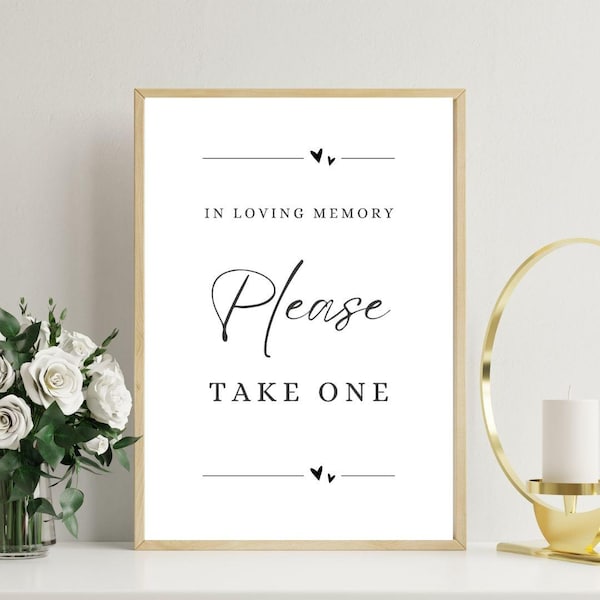Please Take One Sign - Etsy