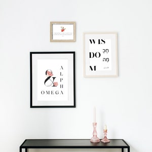 Revelation 1:8 Alpha and Omega Christian Wall Art, Scripture Instant ...