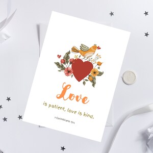 1 Corinthians 13 Love is Patient Love is Kind Printable Wall Art, Bible ...
