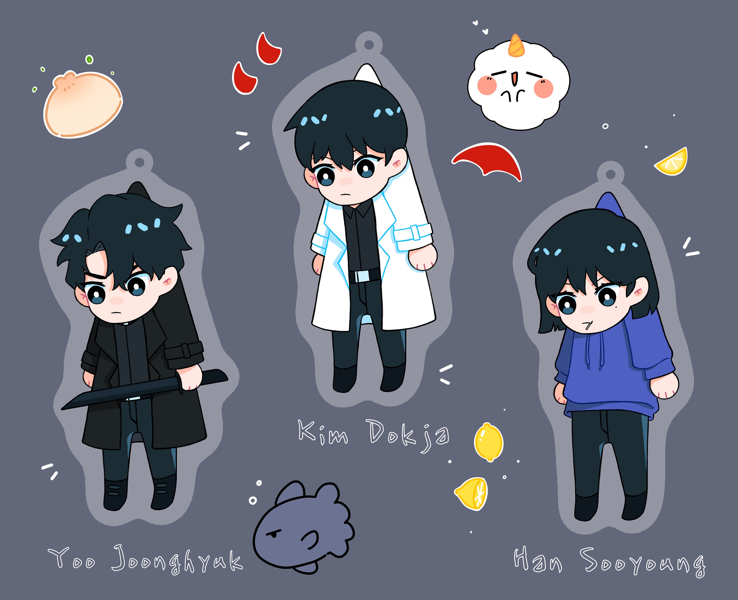 Omniscient Reader's Viewpoint Keychains kimcom Trio - Etsy