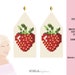 Strawberry Beaded Earrings Pattern Summer Fruit Earrings Pattern Brick ...