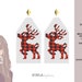 Buffalo Tartan Plaid Deer Beaded Earrings Pattern Brick Stitch + Fringe ...