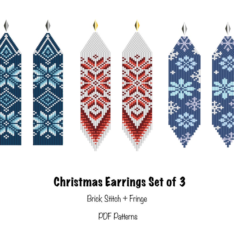 Christmas Earrings - Etsy