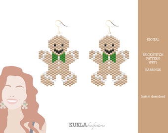 Christmas House Beading Pattern Gingerbread House Pattern - Etsy