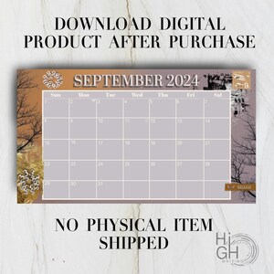 Editable September 2024 Calendar Download, Printable, Fillable ...