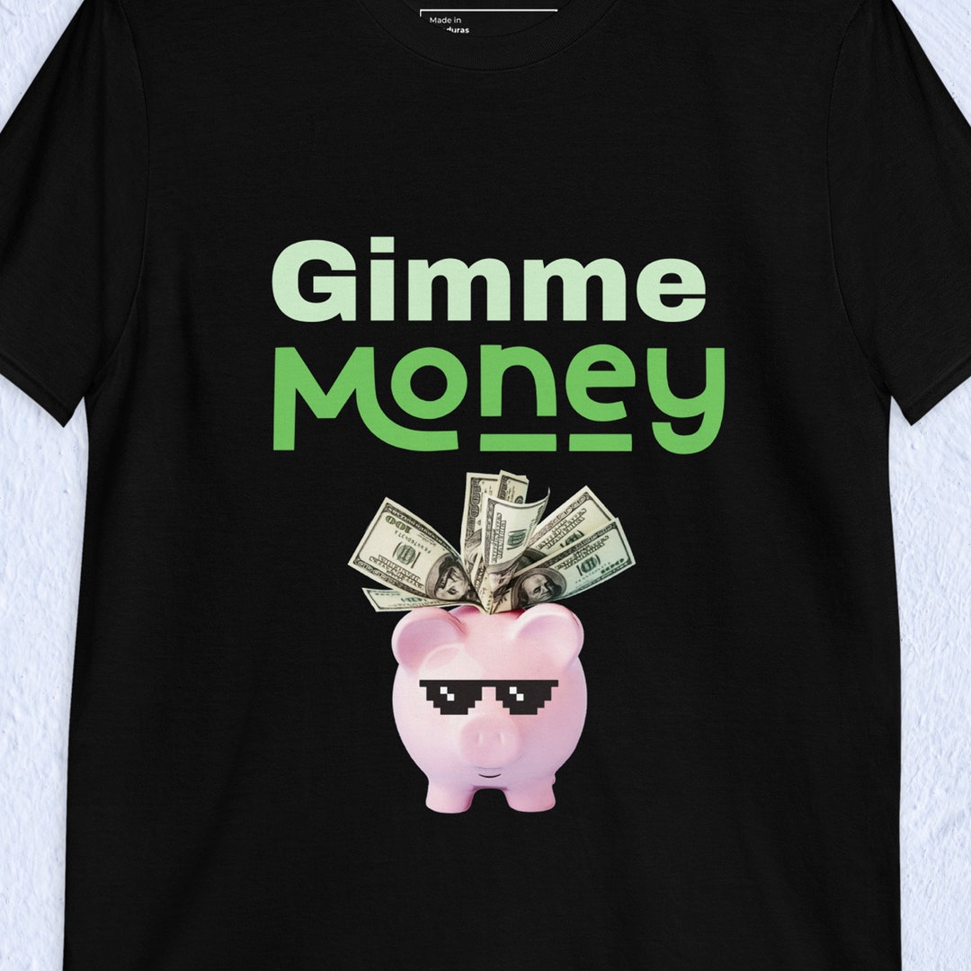 Black Gimme Money Custom Cashapp Sunglasses Piggy Bank Gag Joke Funny ...