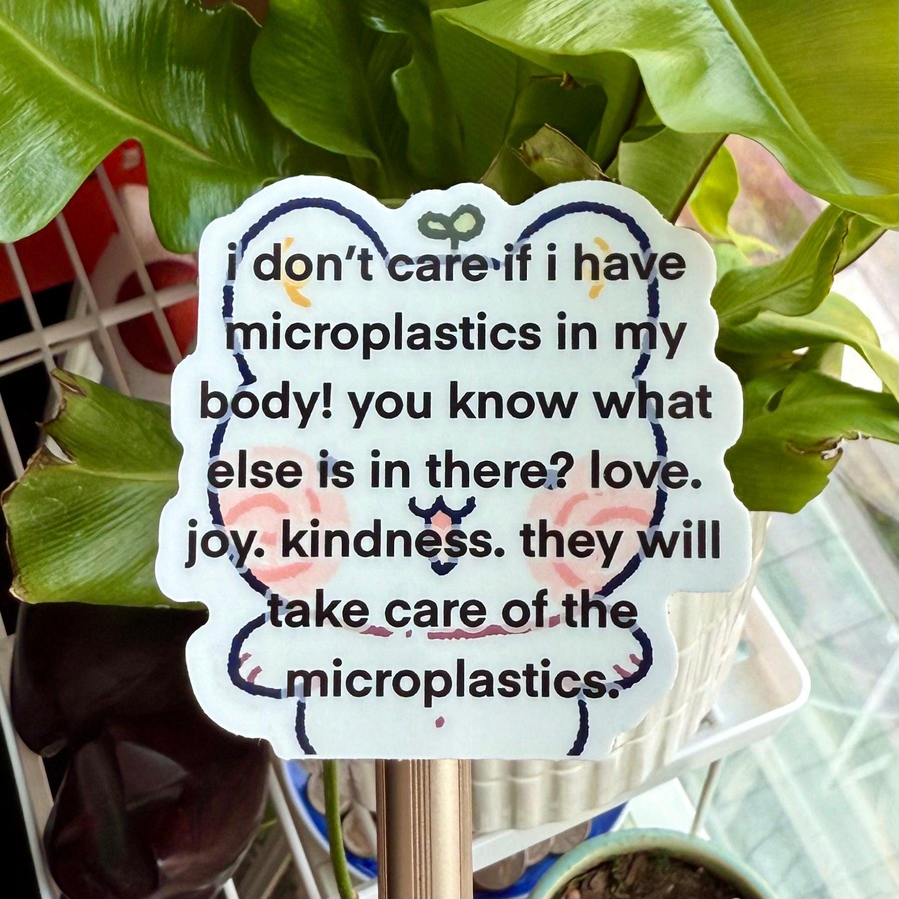Microplastics Sticker | Premium Vinyl Sticker | Sticker Sheet, Bullet ...