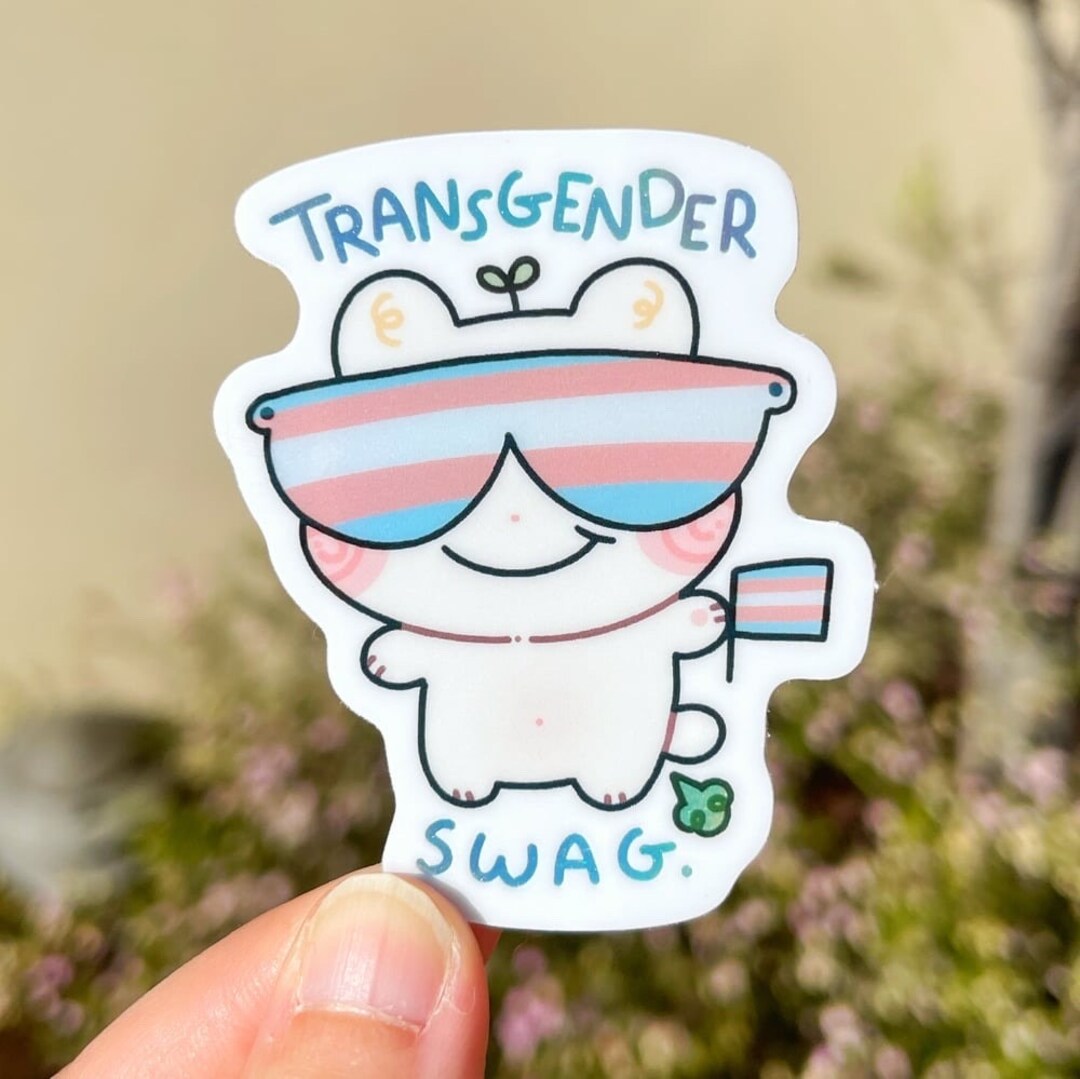 Transgender Swag Charity Sticker | Premium Vinyl Sticker | Sticker ...