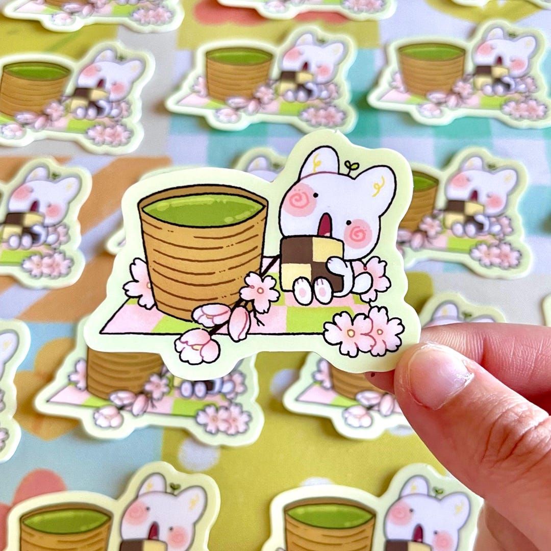 Tea Time Sprouts Sticker | Premium Vinyl Sticker | Sticker Sheet ...