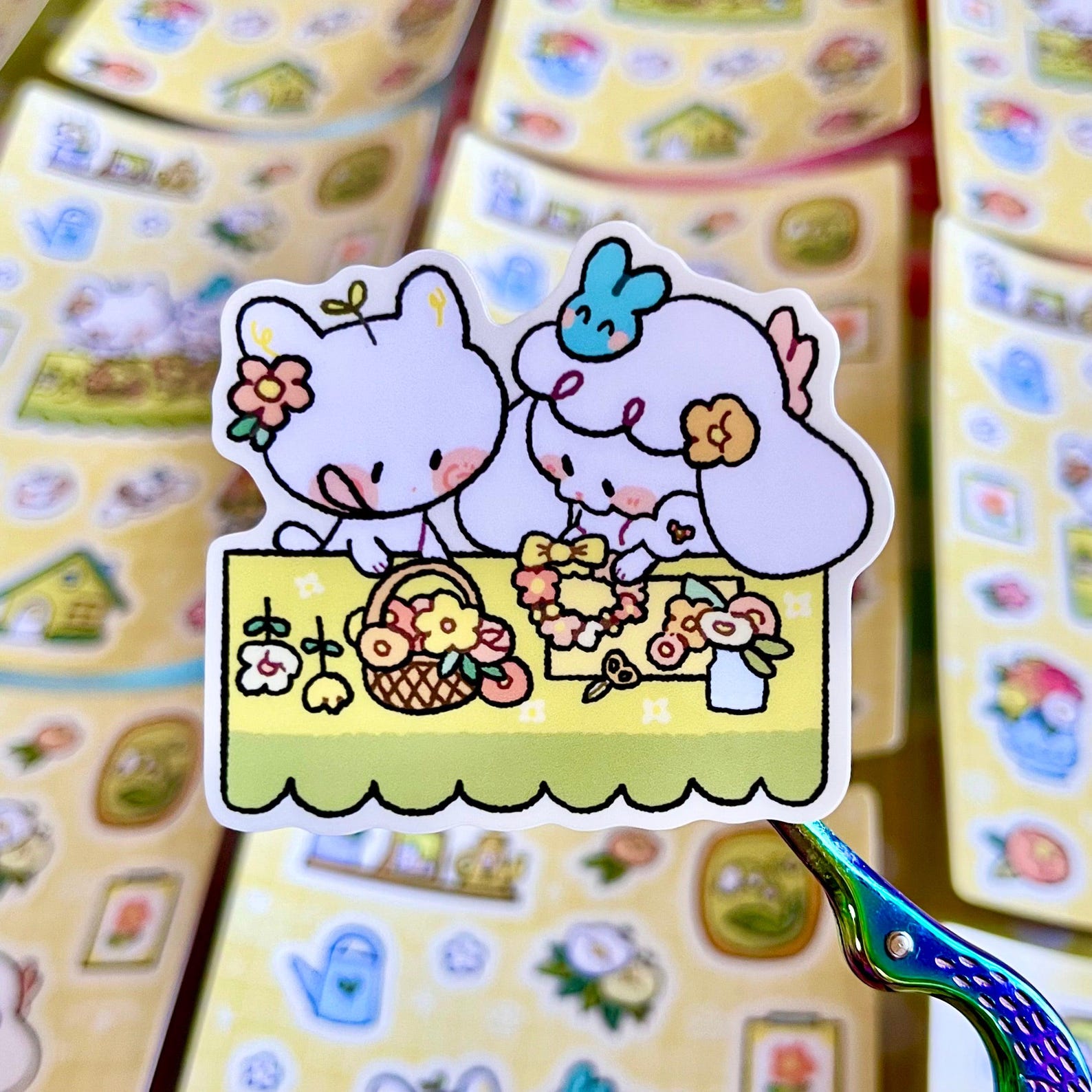 Flower Friendship Sticker Sheets - Etsy