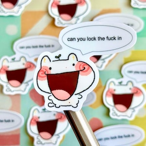 Lock TF in Sticker | Vinyl Stickers | Sticker Sheet, Bullet Journal ...