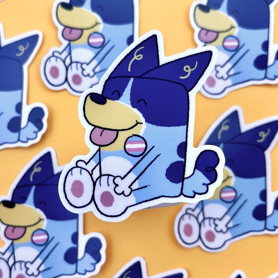 Blue Heeler Trans Sticker | Vinyl Stickers | Sticker Sheet, Bullet ...