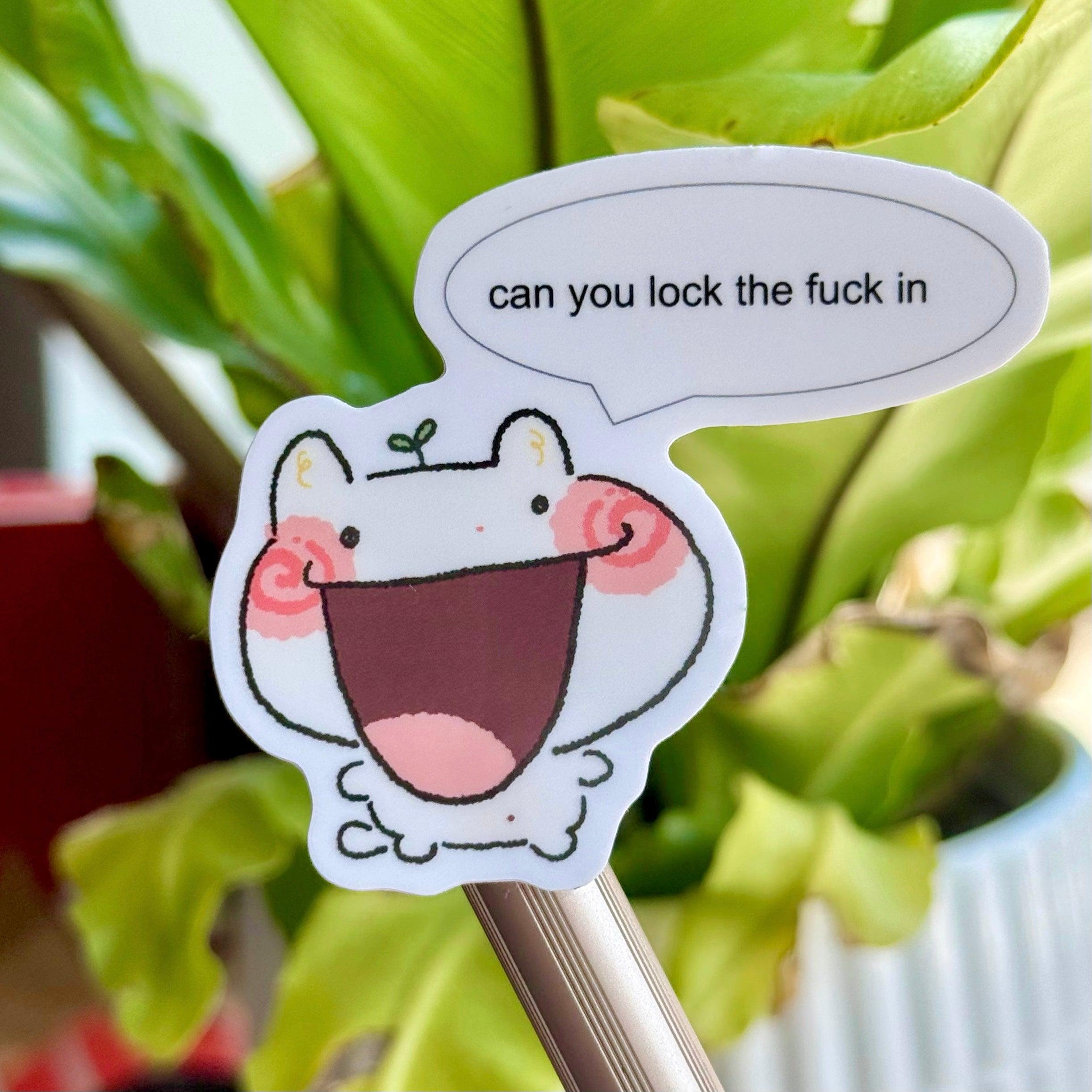 Lock TF in Sticker | Vinyl Stickers | Sticker Sheet, Bullet Journal Stickers, Gift Sticker ...