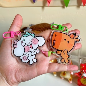 Magnet Couple Keychain Keychain | Cute Charm | Keychain | Acrylic ...