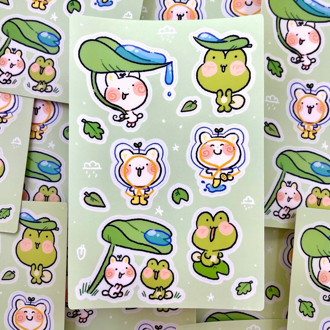 Splishy-splash Pals Sticker Sheet Vinyl Stickers Sticker - Etsy