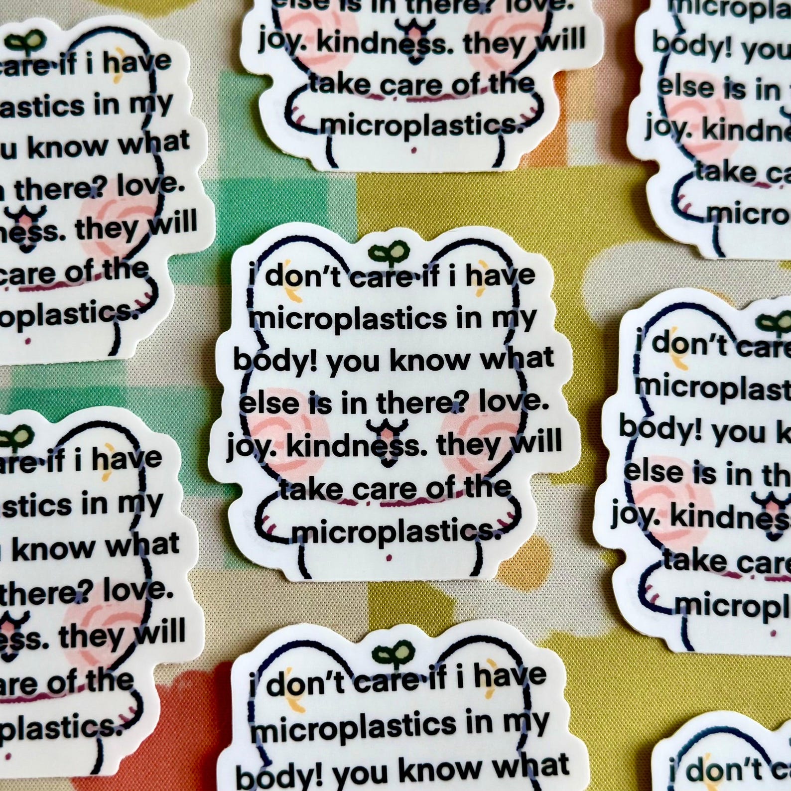 Microplastics Sticker | Premium Vinyl Sticker | Sticker Sheet, Bullet ...