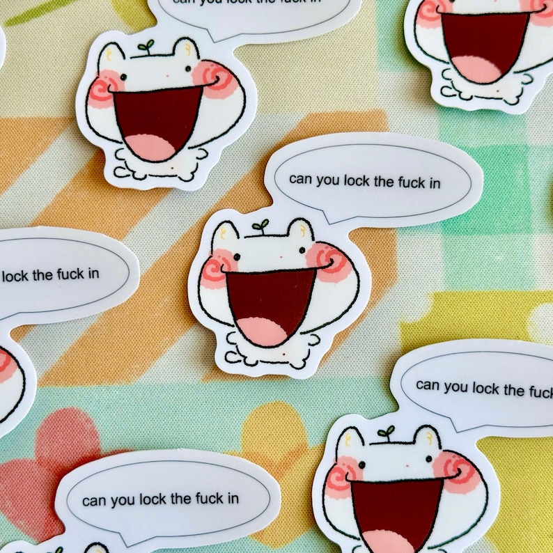 Lock TF in Sticker | Vinyl Stickers | Sticker Sheet, Bullet Journal ...