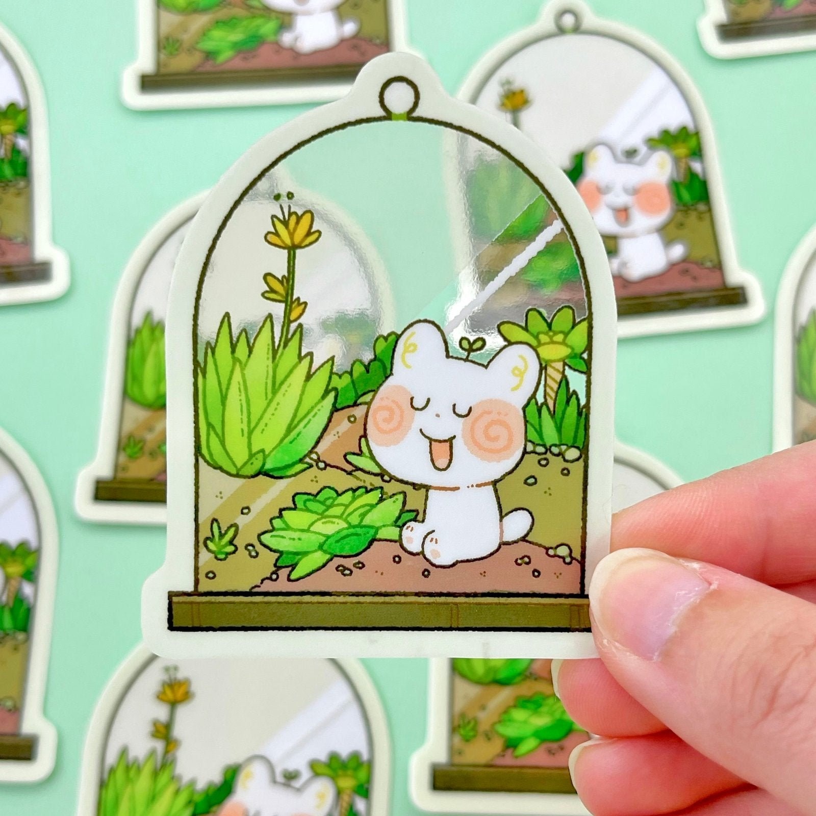 Sprout Terrarium Sticker Premium Vinyl Sticker Sticker Sheet, Bullet ...