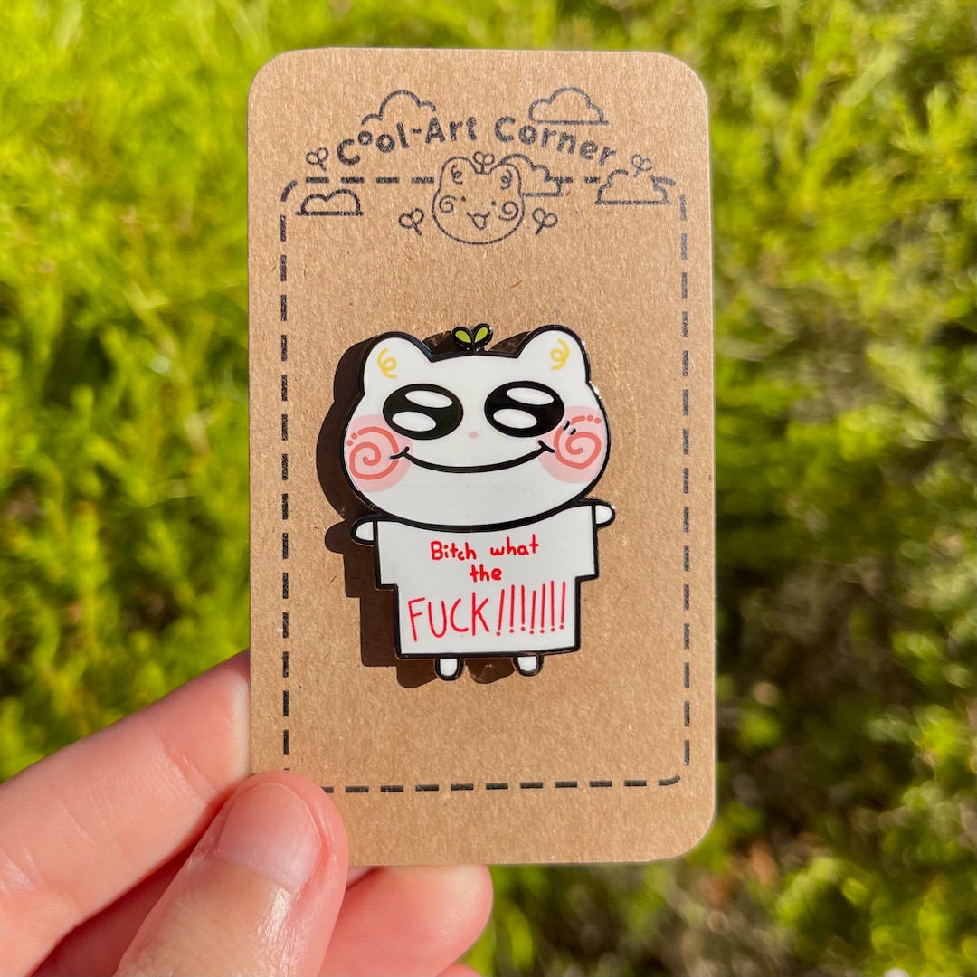 B*TCH WTF!!! Enamel Pin | Funny & Cute Enamel Pin | Lapel Pin | Party ...