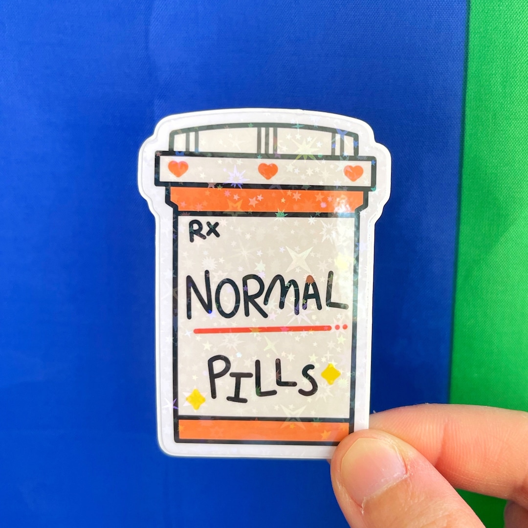Normal Pills Sticker | Premium Vinyl Sticker | Sticker Sheet, Bullet ...