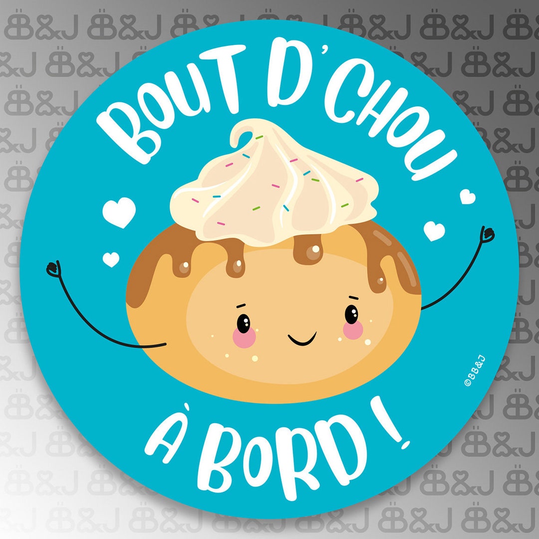 Sticker Baby on Board Adhesive P'tit Chou on Board. Stickers for Baby ...