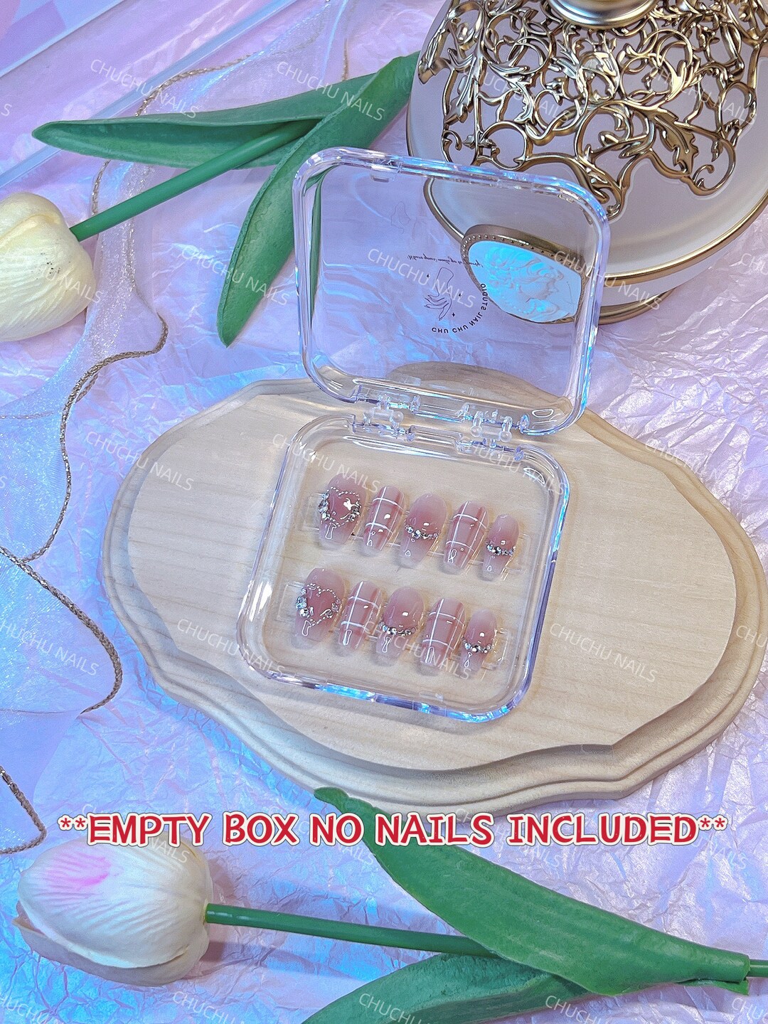 Press on Nails Storage Box | Reusable Organization Nail Box - Etsy