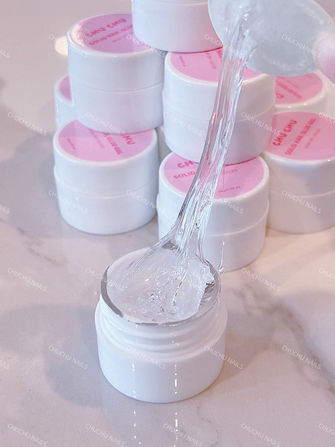 Solid Nail Glue Gel for Press on Nails | Non Stick Fingers UV Gels ...