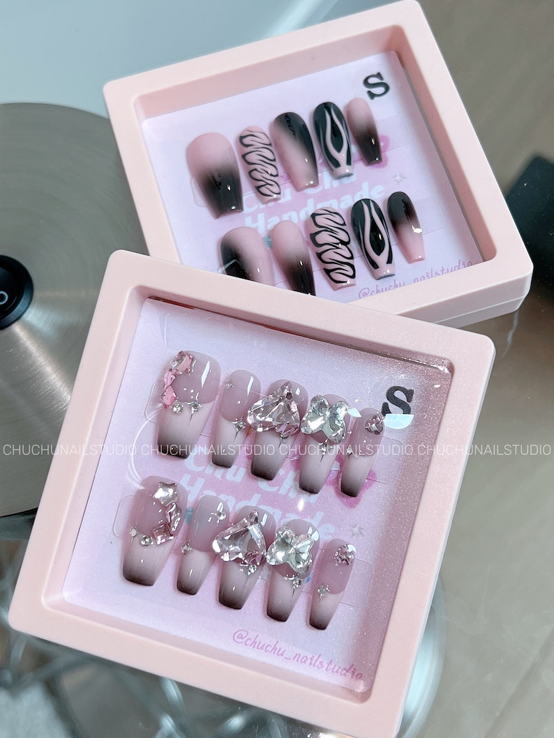 Press on Nails Storage Box Reusable Organization Nail Box - Etsy