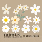Spring Clipart, Wildflower Clipart, Daisy Clipart, Spring Flowers ...